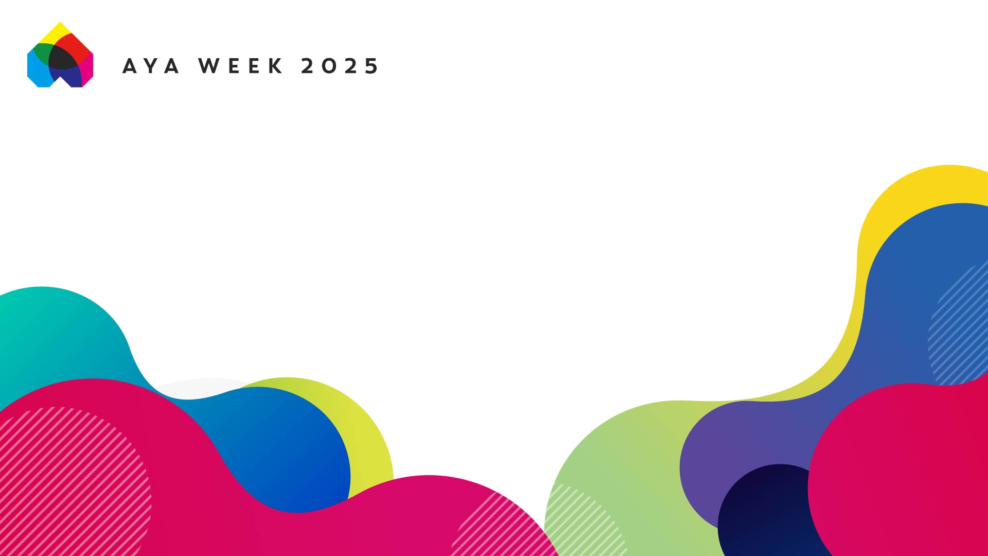 AYA WEEK 2025ロゴマーク入り オンラインミーティング用背景画像